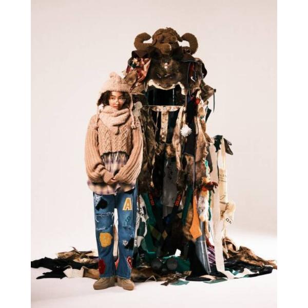 スーパーファインメリノウール　ホピ族　トウモロコシ