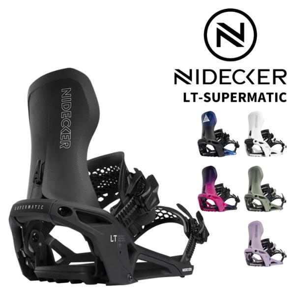 NIDECKER ナイデッカー スノーボード ビンディング LT-SUPERMATIC DROPINシステム(HYBRIDストラップ) 25-26 モデル