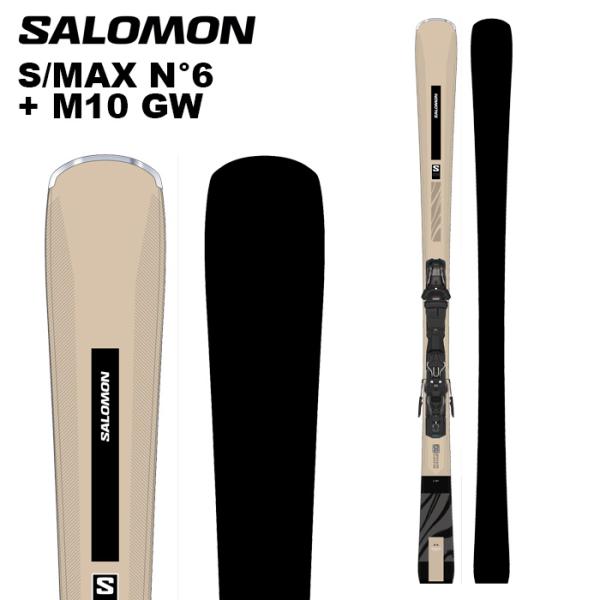 SALOMON サロモン スキー板 S/MAX N°6 + M10 GW ビンディングセット 24-25モデル レディース