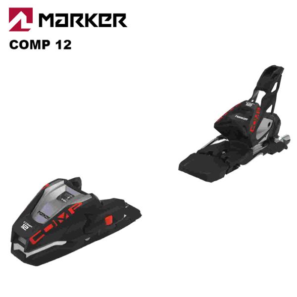 MARKER マーカー スキー ビンディング COMP 12 BLACK/FLO-RED（解放値 4.0-12.0）26-27モデル【単品販売不可】