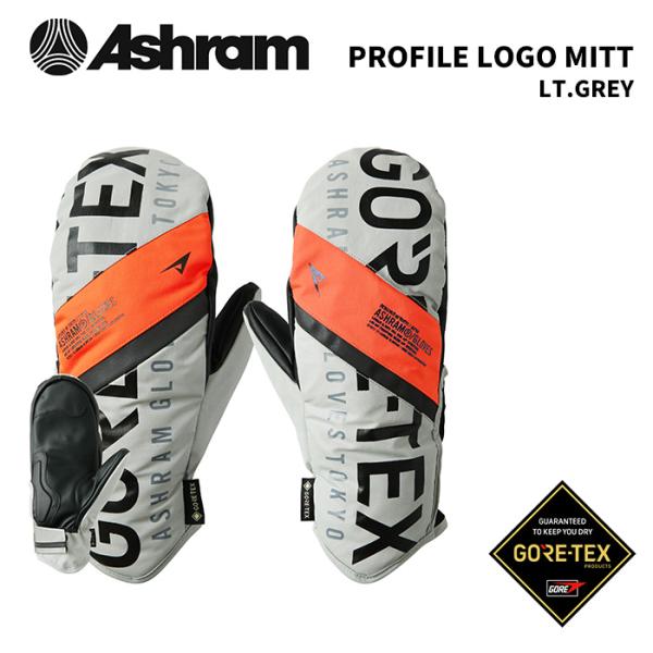 ASHRAM アシュラム グローブ PROFILE LOGO MITT LT.GREY プロファイルロゴ・ミトン ASRM24W08 24-25モデル