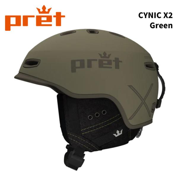PRET プレット ヘルメット Cynic X2 Green 24-25 モデル