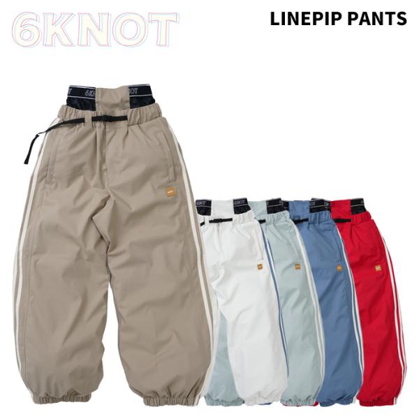 女性用 6KNOT シックスノット ウェア LINEPIP PANTS 25-26モデル レディース  パンツ