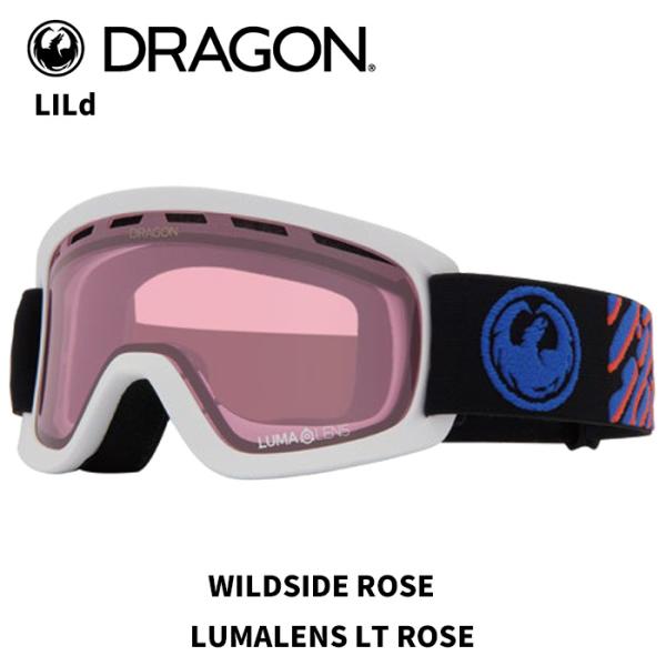 【6G02】DRAGON ドラゴン ゴーグル LILd WILDSIDE ROSE　/ LL LT ROSE 25-26 モデル