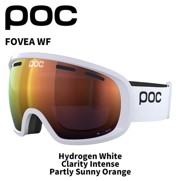 POC ポック ゴーグル FOVEA WF / Hydrogen White / Clarity Intense / Partly Sunny Orange / 40841 25-26モデル 【返品交換不可商品】