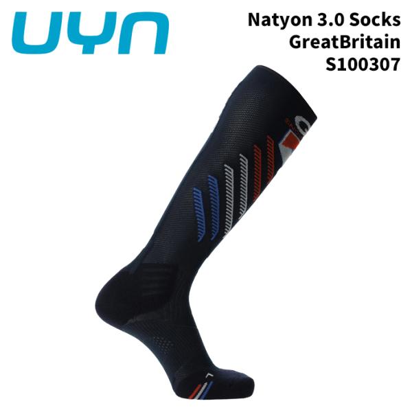 UYN S100307 ウィン ソックス Natyon 3.0 Socks GreatBritain 25-26モデル
