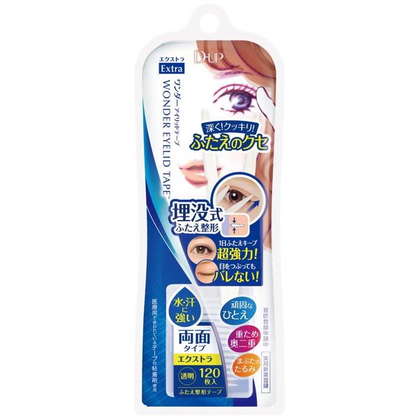 【発売元・製造元】（株）ディー・アップ【商品詳細】●しっかりと固定し、長時間ふたえをキープできるアイテープです。水や汗に強く、ふたえの凹にかくれる埋没方式なので目立たずメイクもできます。●クリアな両面テープを、まぶたの奥に押し込んで固定する...