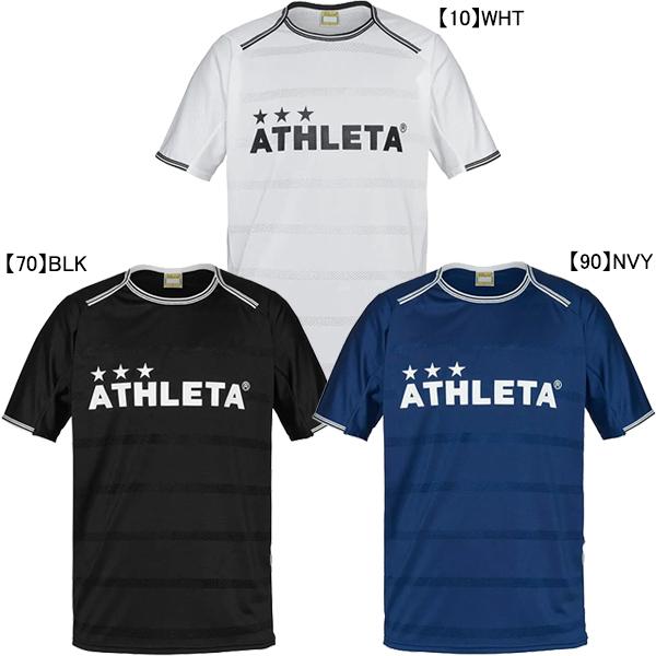 ◆ポスト投函「ネコポス」にて送料無料で発送致します。◆複数点ご購入にてネコポス規格外の場合は、宅急便送料無料で発送致します。プラシャツ 半袖メーカー：アスレタ ATHLETAカラー：【10】WHT【70】BLK【90】NVY素材：本体／ポリ...