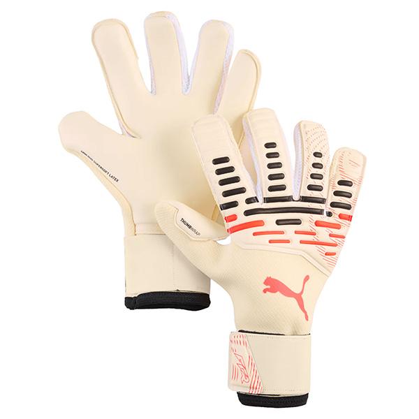 キーパーグローブ GKグローブ ゴールキーパーグローブメーカー：プーマ PUMAカラー：【11】Sugared Almond-PUMA Black-Ultra Red素材：ポリエステル77%、ポリウレタン23%フューチャー プロ HYBRI...
