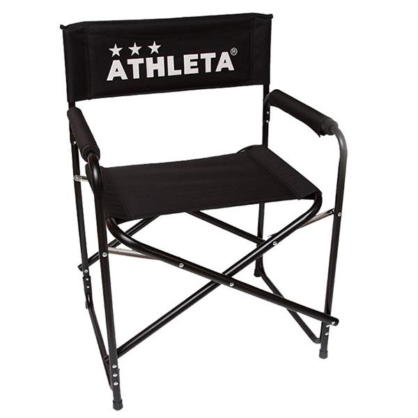 折り畳み椅子メーカー：アスレタ ATHLETAカラー：【70】BLK素材：600Dオックス(表地・裏地/ポリエステル100%、中素材/スチール、座面/ウレタンフォーム)サイズ：W58.5×D49×H79cm、折り畳み寸/W16×D49×H7...