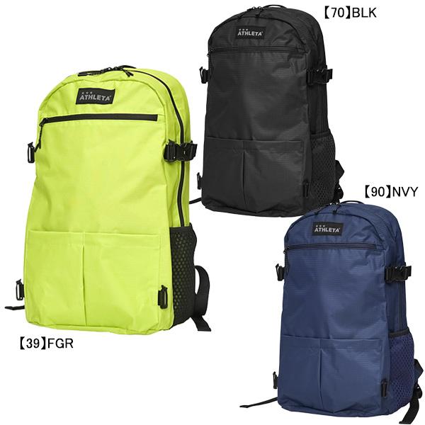 サッカーバッグ バックパックメーカー：アスレタ ATHLETAカラー：【39】FGR【70】BLK【90】NVY素材：本体／ナイロン100％裏地／ポリエステル100%サイズ：32×52×21cm(30L)オン・オフ両方のシーンで活躍するバッ...