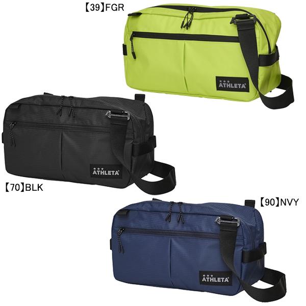 シューズバッグ ショルダーバッグ 2WAY仕様メーカー：アスレタ ATHLETAカラー：【39】FGR【70】BLK【90】NVY素材：本体／ナイロン100％裏地／ポリエステル100%サイズ：35×19×15cm(10L)オンシーンでは2足...