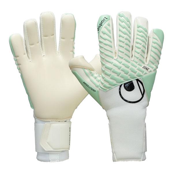 サッカー キーパーグローブ GKグローブ ゴールキーパーグローブメーカー：ウールシュポルト uhlsportカラー：【01】ホワイト×ミント究極のグリップ力・衝撃吸収性が最高のパフォーマンスを発揮タイトカット：フィット感重視のプレーヤー向け...