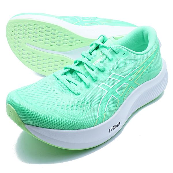 ランニングシューズメーカー：アシックス asicsカラー：Vital Green/Whiteアッパー：合成繊維アウトソール：ゴム底クッション性と前への推進力を兼ね備えた軽量モデル。【在庫について】当ショップは、店頭及び自社サイトにて在庫を共...