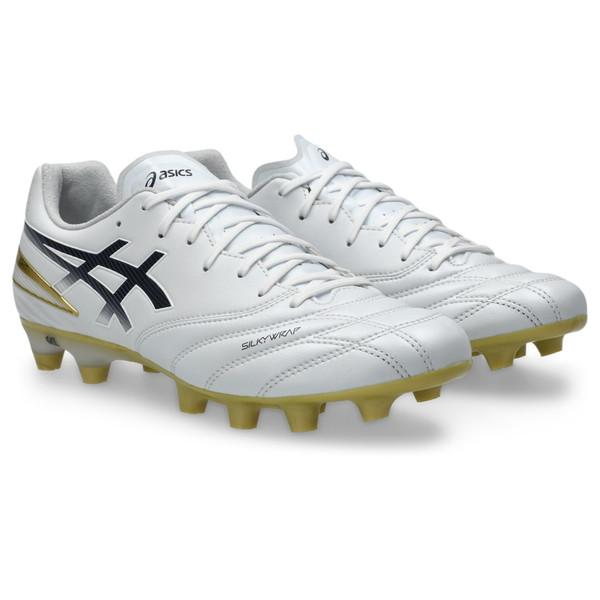サッカースパイクメーカー：アシックス asicsカラー：WHITE/MIDNIGHTアッパー：人工皮革（合成皮革）・合成樹脂アウトソール：合成底（ウレタン）フィット感の追求で進化したGELテクノロジー搭載のDS LIGHT上位モデル【在庫に...