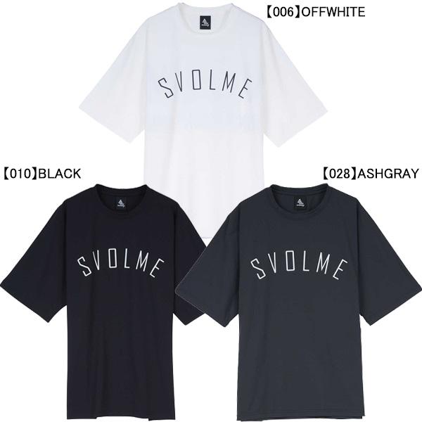 カジュアル Tシャツ プラクティスシャツ 半袖 練習着メーカー：スボルメ SVOLMEカラー：【006】OFFWHITE　【010】BLACK　【028】ASHGRAY素材：ポリエステル85%、ポリウレタン15%表面はオリジナルの編地、裏面...