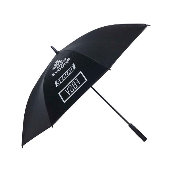 全長100cmの大型傘！日差しの中での応援、ゴルフなどに！晴雨兼用 傘メーカー：スボルメ SVOLMEカラー：【010】BLACK素材：傘生地の組成／ポリエステル100％親骨、シャフト／グラスファイバーハンドル／EVAUVカット率: 99....