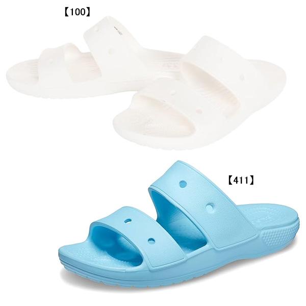 サンダルメーカー：クロックス crocsカラー：【100】【411】素材：合成樹脂【在庫について】当ショップは、店頭及び自社サイトにて在庫を共有している為、在庫更新の時間差等により表示上は在庫が「○」（有り）の状態の場合でも『在庫が無い』『...