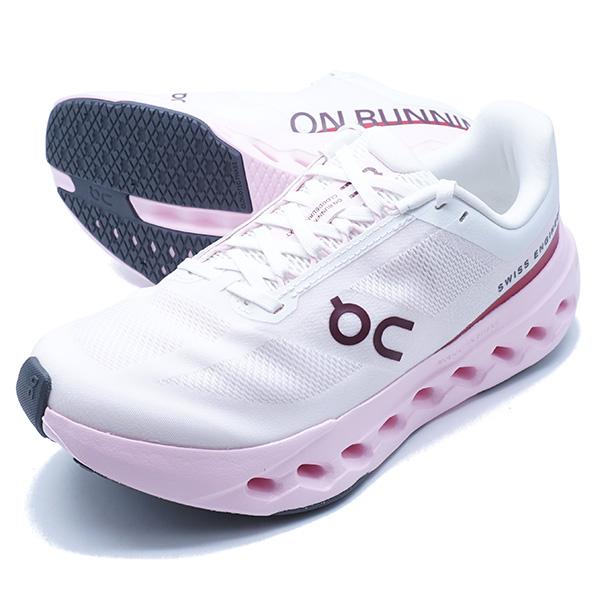 レディース ランニングシューズメーカー：オン Onカラー：Peony/Ivoryアッパー：-アウトソール：-日々のランニングを楽しみながら、レベルアップ。Helionスーパーフォーム製CloudTec Phaseのクッショニングが、軽快でス...