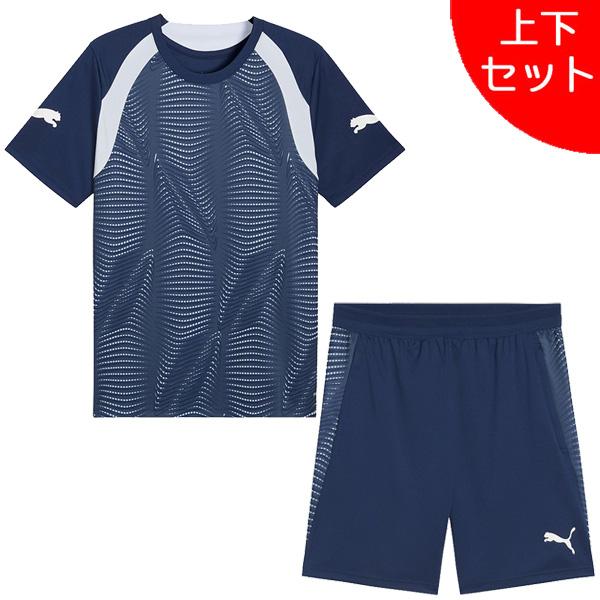 プラシャツ 半袖 プラクティスパンツ 練習着 上下セットメーカー：プーマ PUMAカラー：【02/02】ミントジェリー素材：ポリエステル100%・生地の厚さ：薄手・ストレッチ性：有・生地感：サラサラ・通気性：◎【在庫について】当ショップは、...