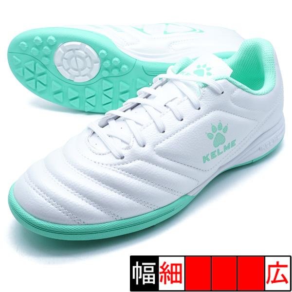サッカー トレーニングシューズメーカー：ケルメ KELMEカラー：【170】WH/フレッシュGRNアッパー：PVCアウトソール：ラバーとても履きやすいエントリーモデルのターフシューズ、トレーニングシューズ、リーズナブルプライス。【在庫につい...