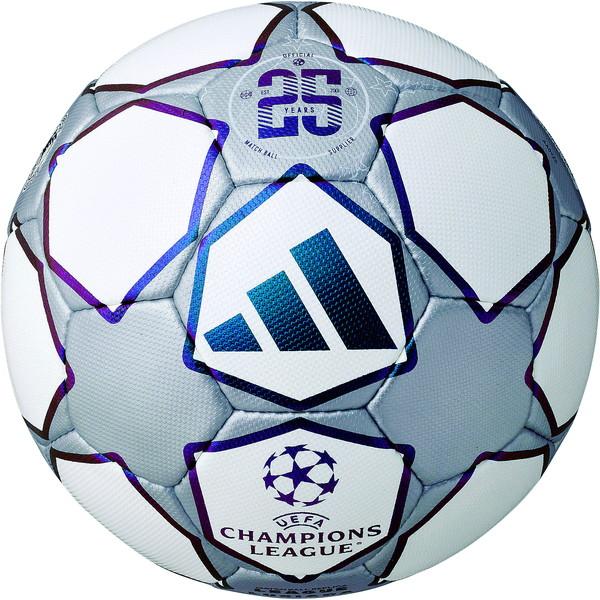 サッカーボール 4号球メーカー：アディダス adidasカラー：ホワイト素材：手縫い、人工皮革(PU製)フィナーレの登場から25周年を記念して、UEFAチャンピオンズリーグ00-01シーズンのボールデザインからインスピレーションを受けたアニ...