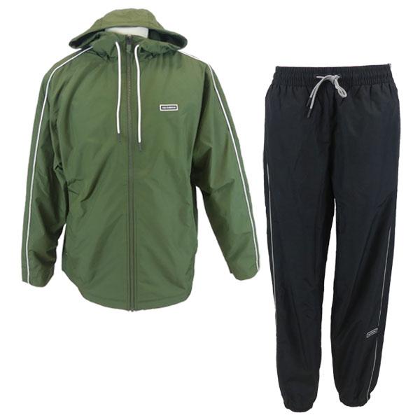 ウインドブレーカー ジャケット パンツ 上下セットメーカー：ニューバランス（New Balance）カラー：KOU/BK素材：ポリエステルジャケット胸のマイクロリニアロゴや袖の配色パイピングで90年代のトレンド要素を再現したウインドジャケッ...