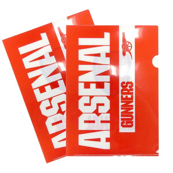 1点のご注文の場合、ポスト投函「ネコポス：250円」選択可能◆初期選択は「宅急便」になっています。必ずお届け方法「ネコポス便」をご選択下さい◆クリアファイル 2枚組 サポーターグッズメーカー：アーセナル オフィシャル カラー：レッドクラブエ...