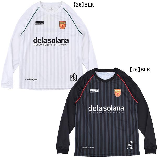 ◆ポスト投函「ネコポス」にて送料無料で発送致します。◆複数点ご購入にてネコポス規格外の場合は、宅急便送料無料で発送致します。プラシャツ 長袖メーカー：デラソラーナ De la solanaカラー：【06】WHT【26】BLK素材：ポリエステ...