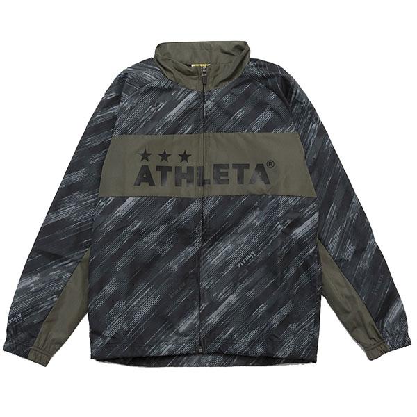 お買い得 ジュニア ブレーカージャケットメーカー：アスレタ ATHLETAカラー：BLK素材：ポリエステル100%・生地の厚さ：厚手・ストレッチ性：無・生地感：サラサラ・通気性：×（防寒）サイズ目安（平置き　実寸 cm）身幅130：約43　...