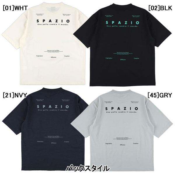 1点のご注文の場合、ポスト投函「ネコポス：250円」選択可能◆初期選択は「宅急便」になっています。必ずお届け方法「ネコポス便」をご選択下さい◆半袖 プラクティスシャツメーカー：スパッツィオ(Spazio)カラー：【01】WHT　【02】BL...