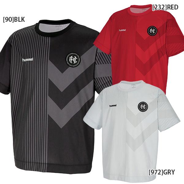 半袖 プラシャツメーカー：ヒュンメル(hummel)カラー：【90】BLK　【232】RED　【972】GRY素材本体/ポリエステル100%リブ部分/ポリエステル96% ポリウレタン4%hummel FOOTBALL CULTUREを表現す...