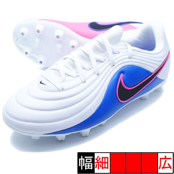 ジュニア サッカースパイクメーカー：ナイキ NIKEカラー：ホワイト/ブラック-レーサーブルー-ピンクブラストアッパー：合成皮革+合成繊維アウトソール：合成底+合成樹脂ティエンポ マエストロ アカデミーで、あらゆる面においてボールタッチをコ...