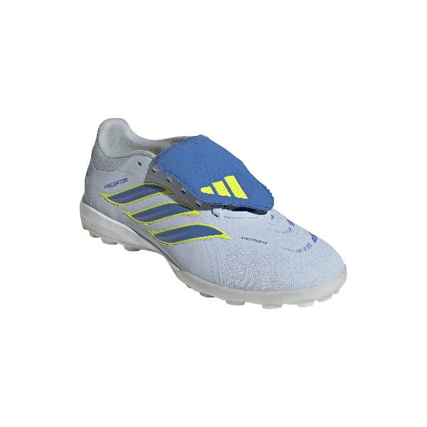 サッカー トレーニングシューズメーカー：アディダス adidasカラー：クリスタルスカイ/レイブルー/チームソーラーイエローアッパー：合成繊維/合成樹脂アウトソール：ゴム底プレデター PRO フォールディングタン　ターフ　サッカー　シューズ...