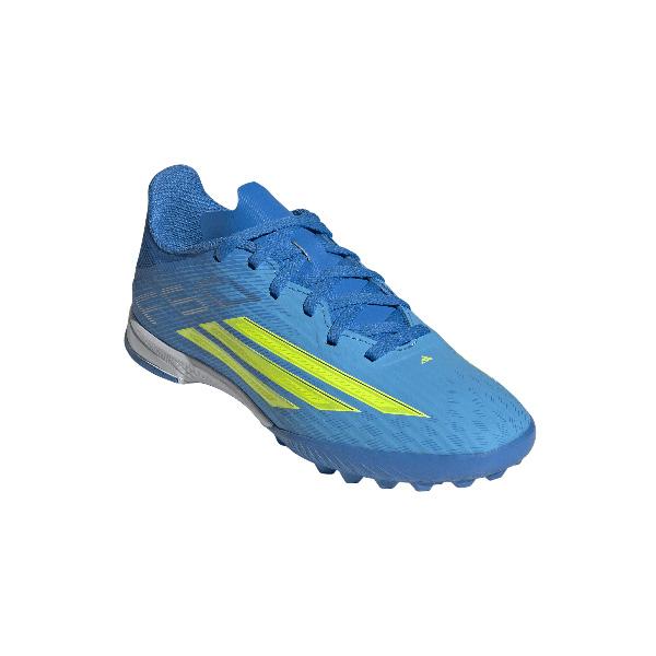 ジュニア サッカー トレーニングシューズメーカー：アディダス adidasカラー：ルシッドレイブルー/チームソーラーイエロー/ルシッドアクアマリンアッパー：合成繊維/合成樹脂アウトソール：ゴム底フットボールを楽しむすべてのキッズプレーヤーの...