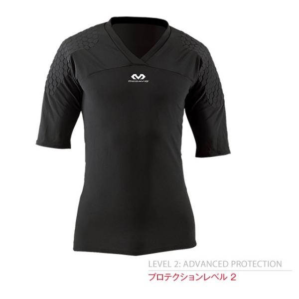 ゴールキーパー用インナーシャツ 肩周辺をプロテクトするショートスリーブメーカー：マクダビッド（mcdavid）カラー：ブラック（BK）サイズ目安（胸囲）S:82〜92cm　M:90〜101cm　L:99〜110cm　XL:108〜118cm...