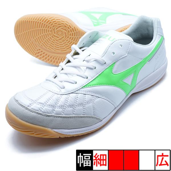 フットサルシューズ インドア 室内用メーカー：ミズノ mizunoカラー：ホワイト/グリーンアッパー：-アウトソール：-【在庫について】当ショップは、店頭及び自社サイトにて在庫を共有している為、在庫更新の時間差等により表示上は在庫が「○」（...