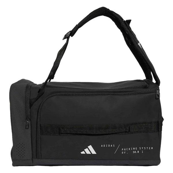 ダッフルバッグ ボストンバッグ リュックサック 手提げ鞄 3wayメーカー：アディダス adidas カラー：ブラック（KG8017）サイズ：26 x 53 x 30cm重さ：830gスポーツやトレーニング、移動時に使いやすいハイブリッドダ...