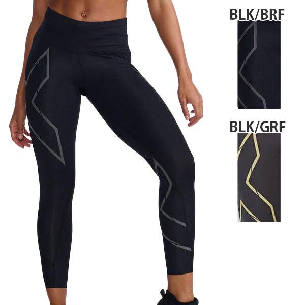 ランニングタイツ ロングスパッツ 女性用メーカー：ツータイムズユー（2XU）カラー：【BLK/BRF】　【BLK/GRF】素材：ナイロン72%　ポリウレタン28%2XUが誇る高次元での段階着圧効果でランニング時、脚に与える影響を詳細に分析し...