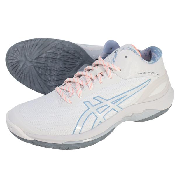 GELBURST 28メンズ レディース バスケットボールシューズ高速化するバスケットボールに対応するスピードコンセプトモデル【メーカー】アシックス asics【カラー】102：COOL MIST/SABA BLUE中足部から前方向に伸びる...