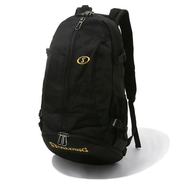 バスケットボール バックパック ブラック ゴールドケイジャー ゴールド 40-007GDシックなブラックケイジャーが復活バスケットプレイヤーのために開発されたリュックサック【メーカー】スポルディング SPALDING【カラー】ゴールド【素材...