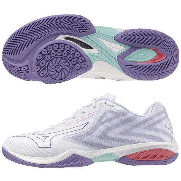 ウエーブクローEL2 FITウエーブクローシリーズの最軽量モデル。初の2Eフィットタイプ。【カラー】68：ホワイト×パープル×ピンク【素材】アッパー：合成繊維/人工皮革アウトソール：合成底【重量】約290g(27.0cm片方)【インソール】...