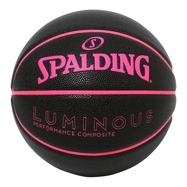 バスケットボール 6号球ルミナス コンポジット ブラック×ピンク 6号球 77-845J”LUMINOUS”シリーズにネオンカラーのロゴとチャネルが目を引く新しいコンポジットボールが登場。【メーカー】スポルディング SPALDING【カラー...