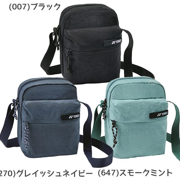 シンプルで使いやすいデザインのバッグ。日常使いからスポーツシーンまで使いやすい収納性を備えたモデル。●カラー：(007)ブラック、(270)グレイッシュネイビー、(647)スモークミント●サイズ：ワンサイズ●機能：収納性、軽量、ナイロン素材...