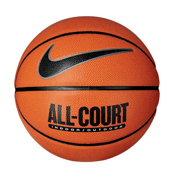 ナイキ エブリデイ オールコートバスケットボール【メーカー】ナイキ NIKE 【カラー】855：アンバー/ブラック/メタリックシルバー【素材】  合成皮革15%、ゴム85%【サイズ】5、6号球ディープチャネル設計により、あらゆるプレーにおい...