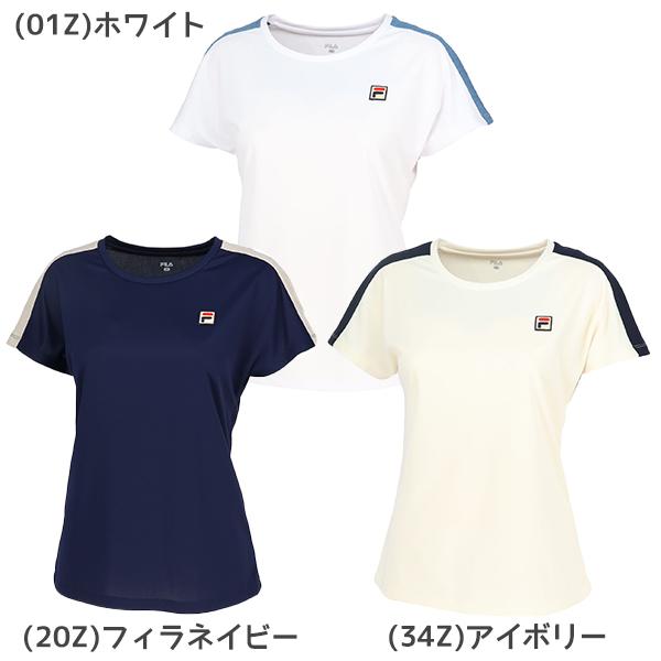 肩ヨークにスラブツイル素材を配した異素材使いがアクセントになったゲームシャツです。ぜひ、スコートと組み合わせて着用ください。●カラー：(01Z)ホワイト、(20Z)フィラネイビー、(34Z)アイボリー●サイズ：S、M、L、O●素材：本体/ポ...