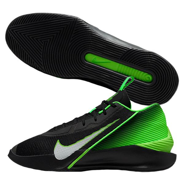 G.T. ジャンプ アカデミーのバネのような反発力が、バックボードに向かって高くジャンプしたときの着地の衝撃を吸収。<br>ミッドソールの2層構造のフォームが、ジャンプ後の着地の衝撃を吸収。<br>高い履き口とその形...