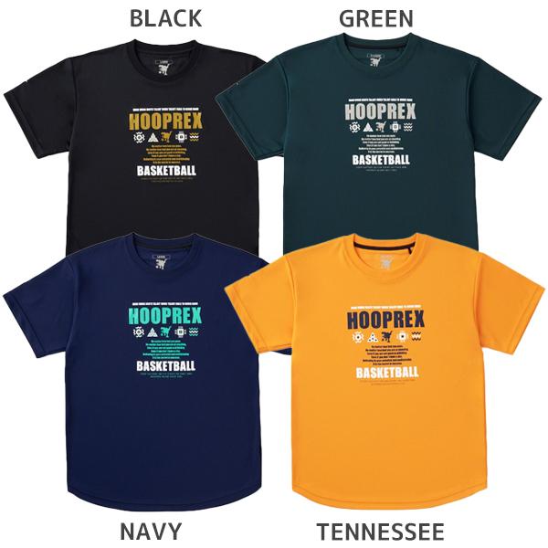 HOOPREXのスタンダードなTシャツ。裾のラウンドがスタイルアップに、丈短パンツとの相性は抜群です。●カラー：BLACK、GREEN、NAVY、TENNESSEE●サイズ：S - 2XL●プリントカラーブラック…カーキ、ホワイトグリーン…...