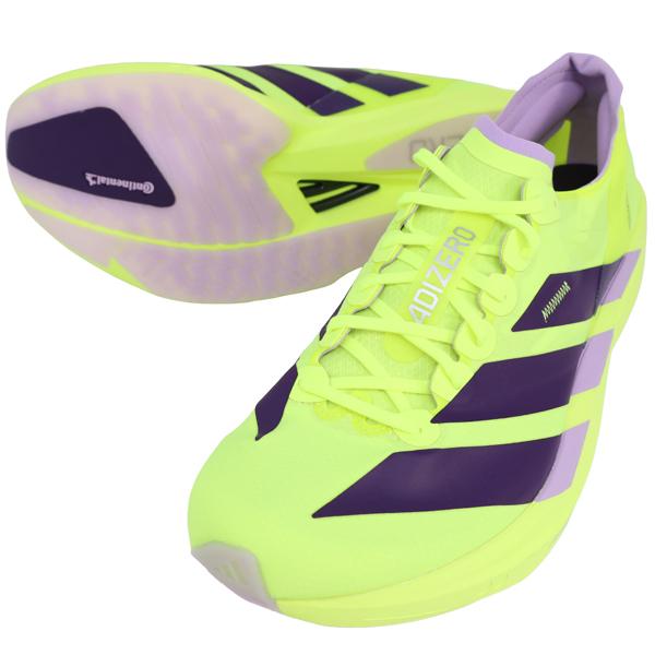 メンズ ランニングシューズアディゼロ タクミセン11 ADIZERO TAKUMI SEN 11【メーカー】アディダス adidas【カラー】JQ0781：ソーラーイエロー/オーロラプラム/パウダープラム【素材】 アッパー：合成繊維ソール：ゴム底