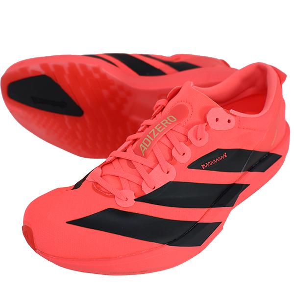 アディゼロ ADIZERO JAPAN 9 Wレディース ランニングシューズ【メーカー】アディダス adidas【カラー】KI5697：ソーラーターボ/コアブラック/ルシッドレッド【素材】アッパー：合成繊維、ソール：ゴム底